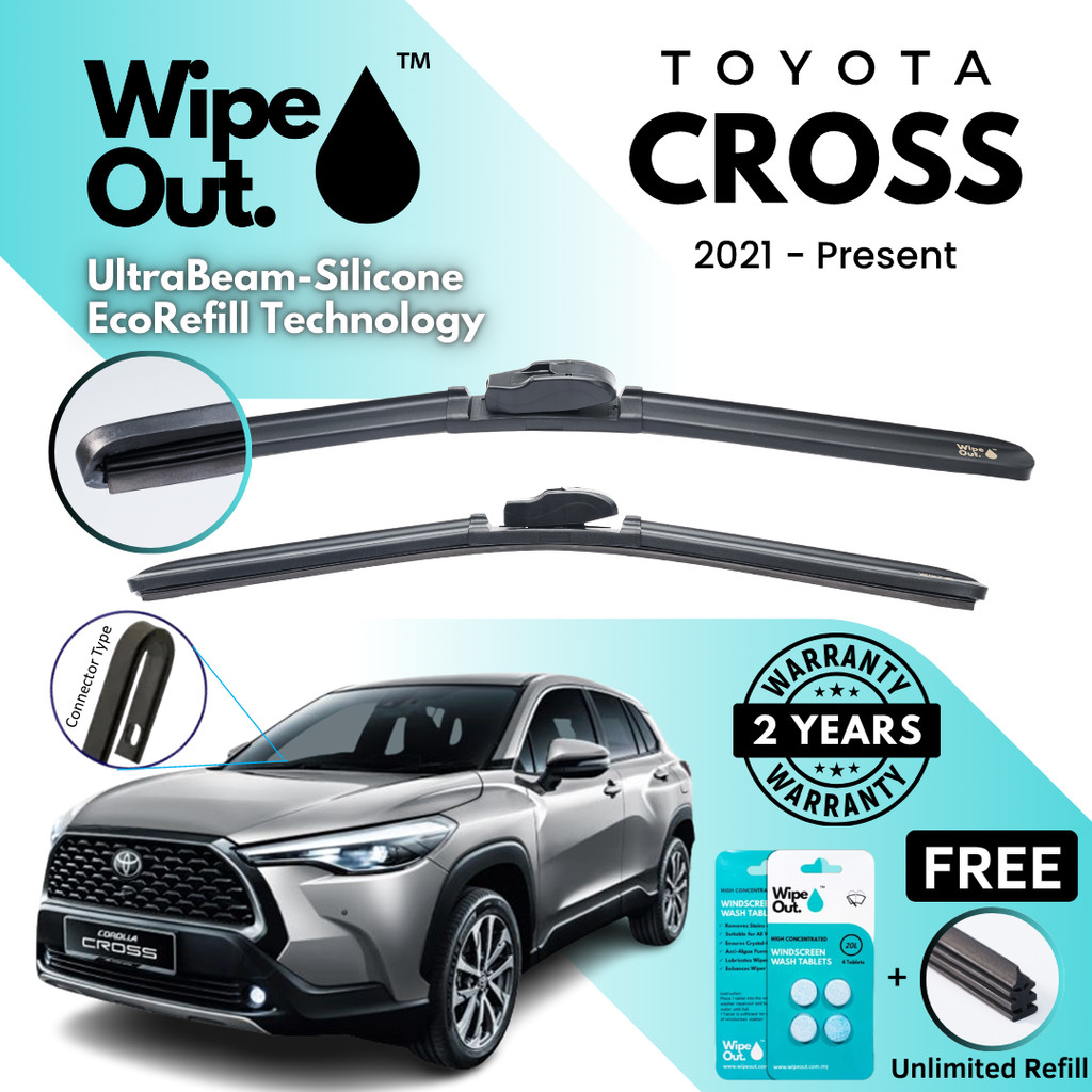 [PREMIER] WipeOut UltraBeam Silicone EcoRefill-Technology Wiper Toyota ...