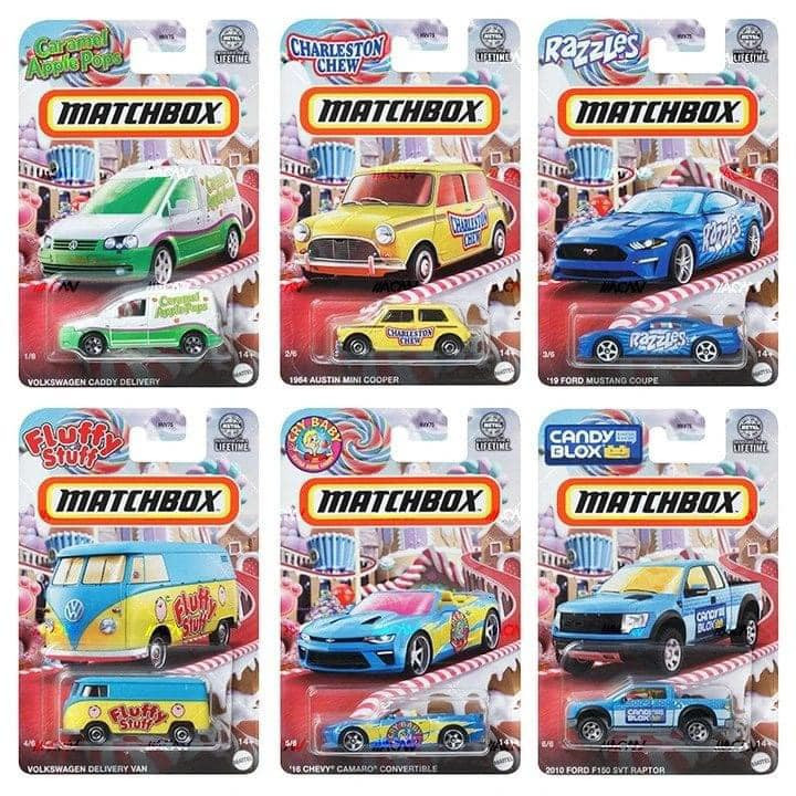 Matchbox Candy Series 2024 - Mix 2 (Set of 6) [HVV75-979B] | Shopee ...