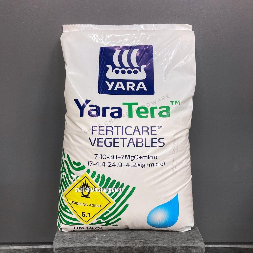 YaraTera FERTICARE VEGETABLES 7-10-30+8Mg 25kg NPK Fertilizer ...