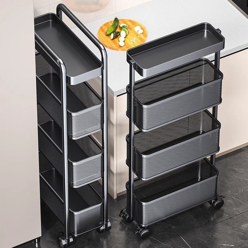 Get gifts/JY-H/Kitchen New Super Narrow Gap Storage Rack Floor Multi ...
