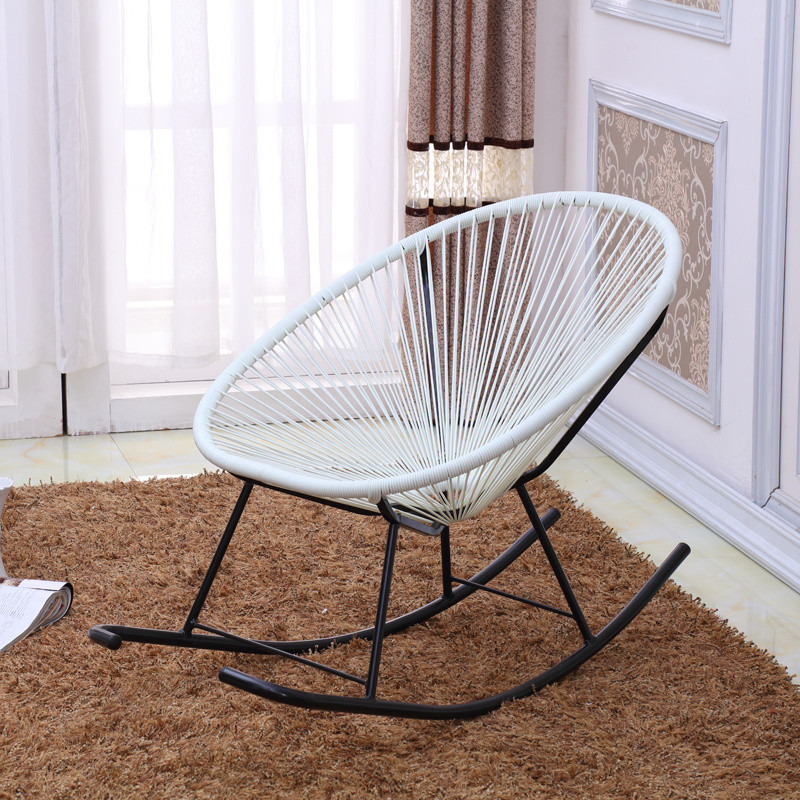 JY-H/Rainbow Rocking Chair Summer Rocking Recliner Chair Bedroom Family ...