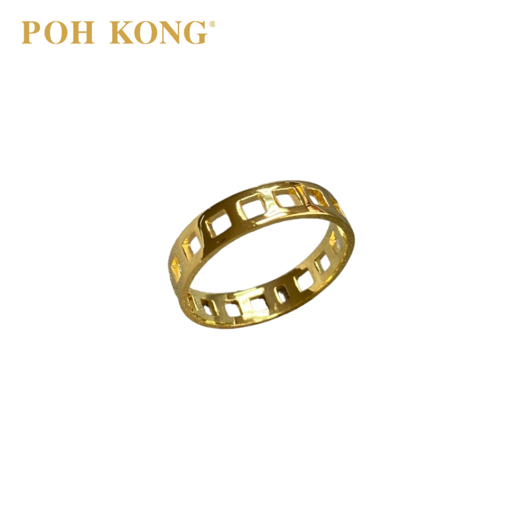 POH KONG 916/22K Gold Tranz Classic Square Band Ring (2001) | Shopee Malaysia
