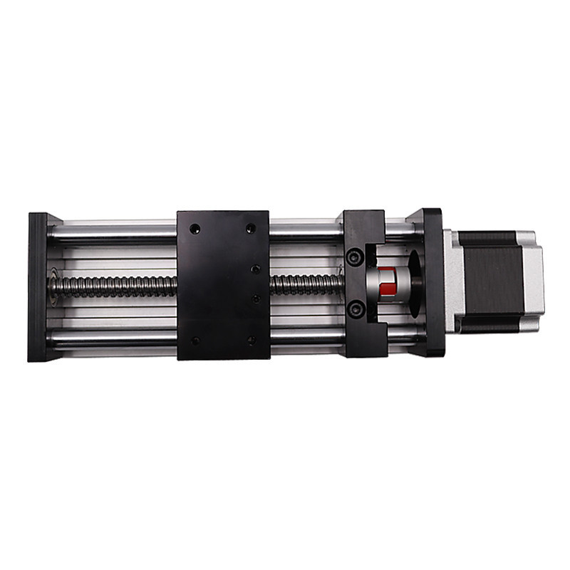 CNC SBR80 1610 Double Optical Axis Ball Screw Slide / linear Precision Guide / Cross Screw ...