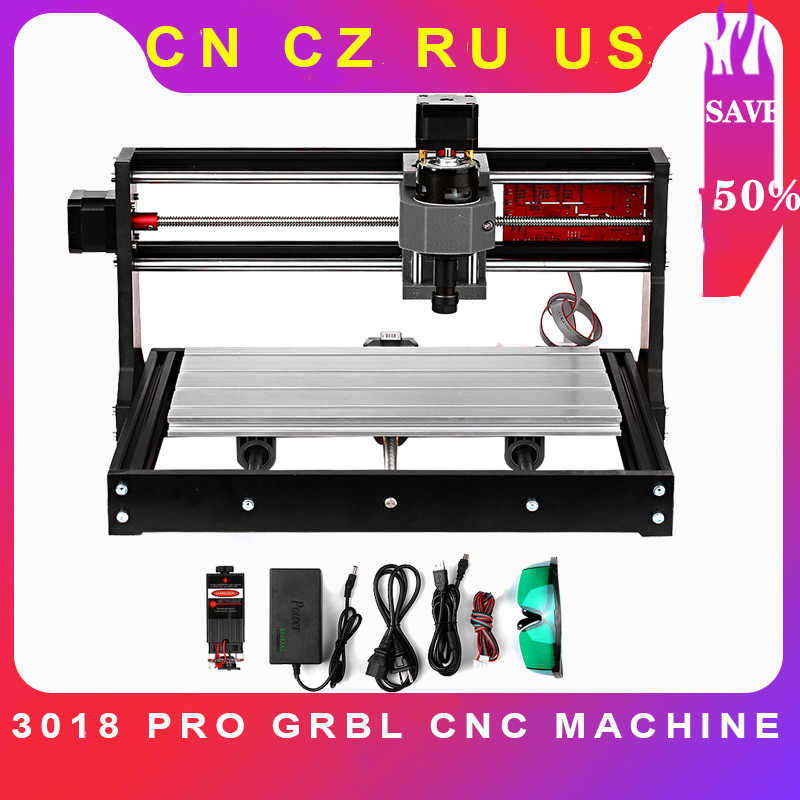 CNC Machine 3018 Pro GRBL DIY Mini CNC router 3 Axis Pcb Milling Cutter ...