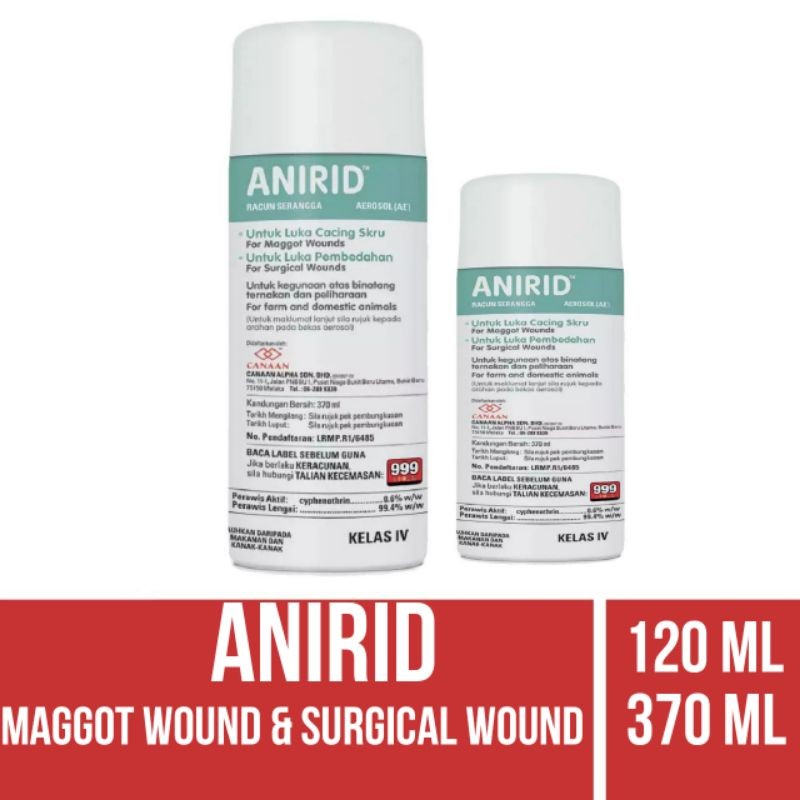 CANAAN Anirid Maggot & Surgical Wounds Treatment Aerosol Spray For ...