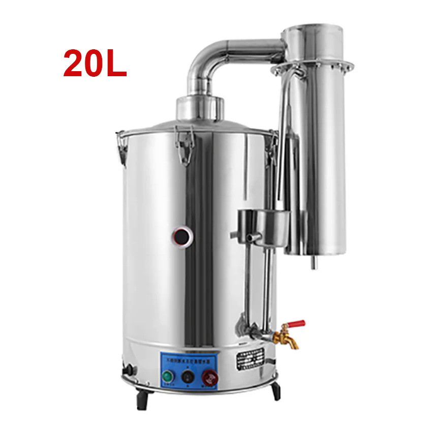 20L Lab Pure Water Distiller Electric Stainless Moonshine Distiller ...