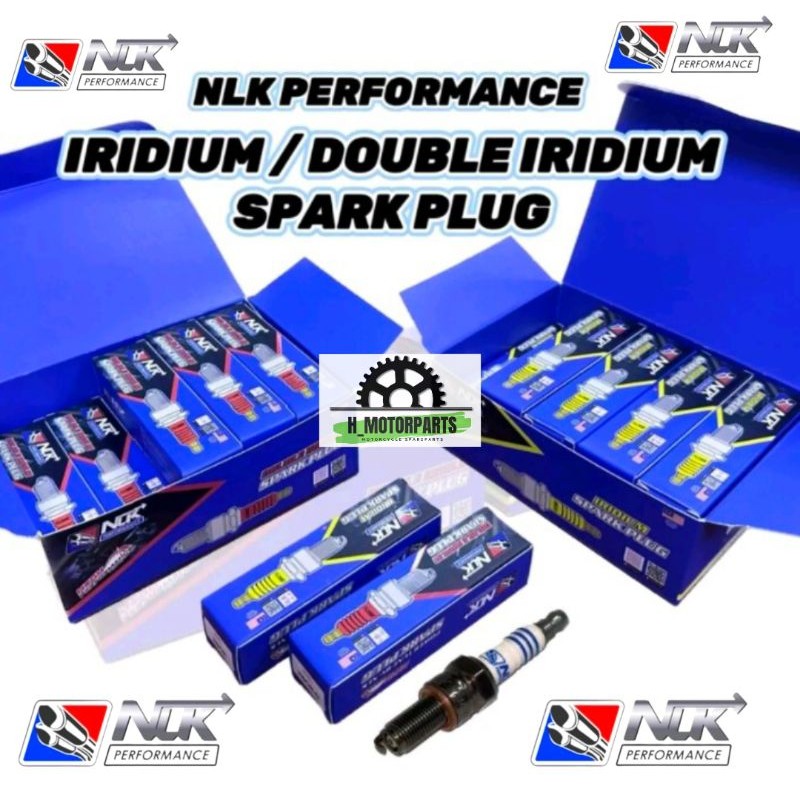 NLK PERFORMANCE RACING PLUG IRIDIUM DOUBLE LC135 Y15 Y16 NVX W125 RS150 ...