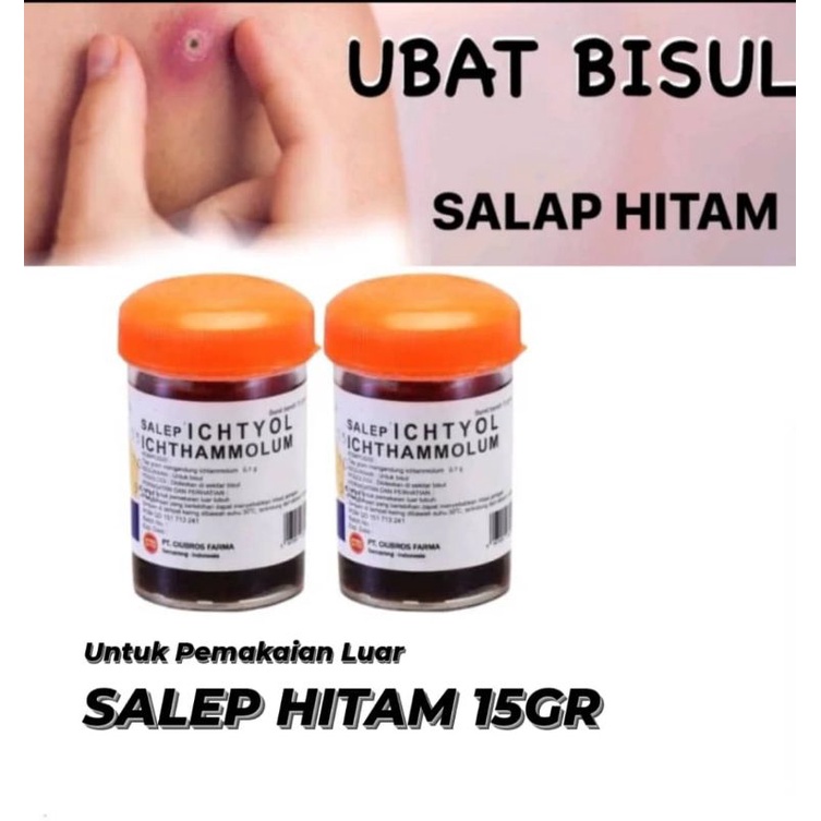 Salep Hitam Ichtyol 15 Gram Obat Bisul | Boil Cream | Shopee Malaysia