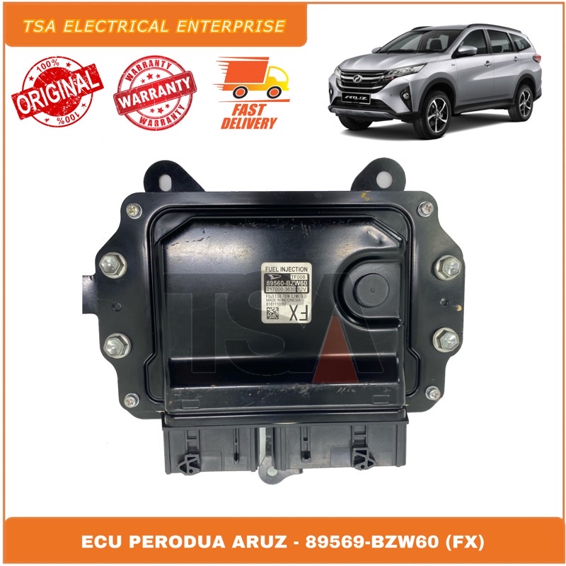ECU PERODUA ARUZ - 89560-BZW60 [FX] FUEL INJECTION COMPUTER BOX RNGINE ...