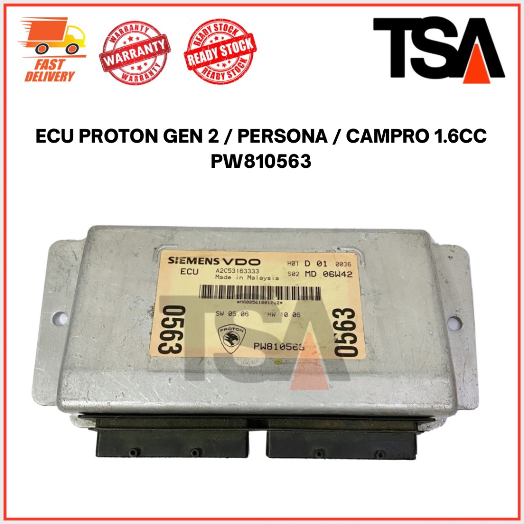 ECU Proton Gen 2 / Persona / Campro 1.6 - PW810563 [0563] | Shopee Malaysia