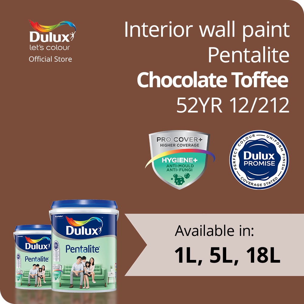 Dulux Pentalite Interior Wall Paint - Chocolate Toffee 52YR 12/212 ...