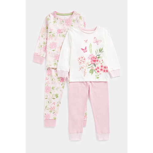 Mothercare Vintage Floral Pyjamas - 2 Pack | Shopee Malaysia