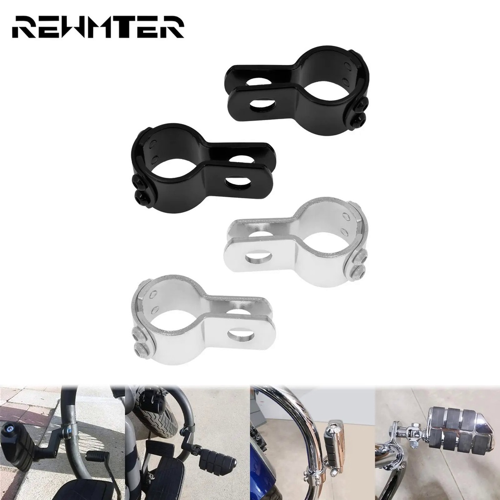 Motorcycle 1-1/4" 32mm Highway Engine Guard Footrest Foot Pegs Mount ...