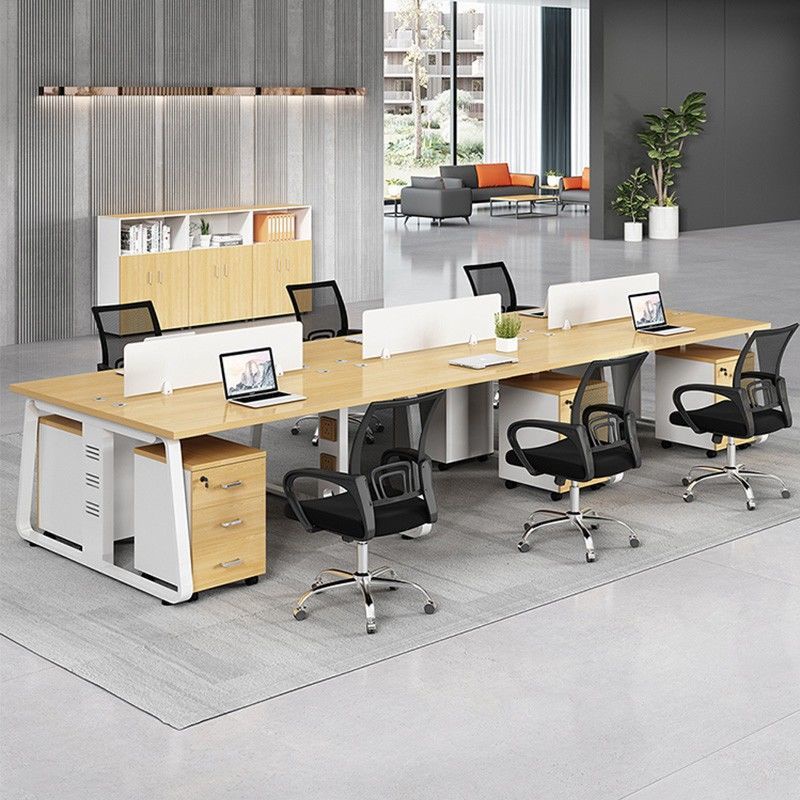 HY& Staff Office Desk and Chair Combination Staff Station Staff Table ...