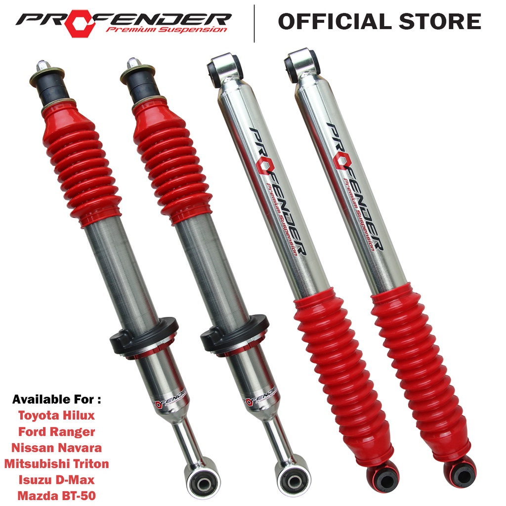 Big Bore Profender Heavy Duty Monotube 2.0 Shock Absorber Hilux VIGO ...