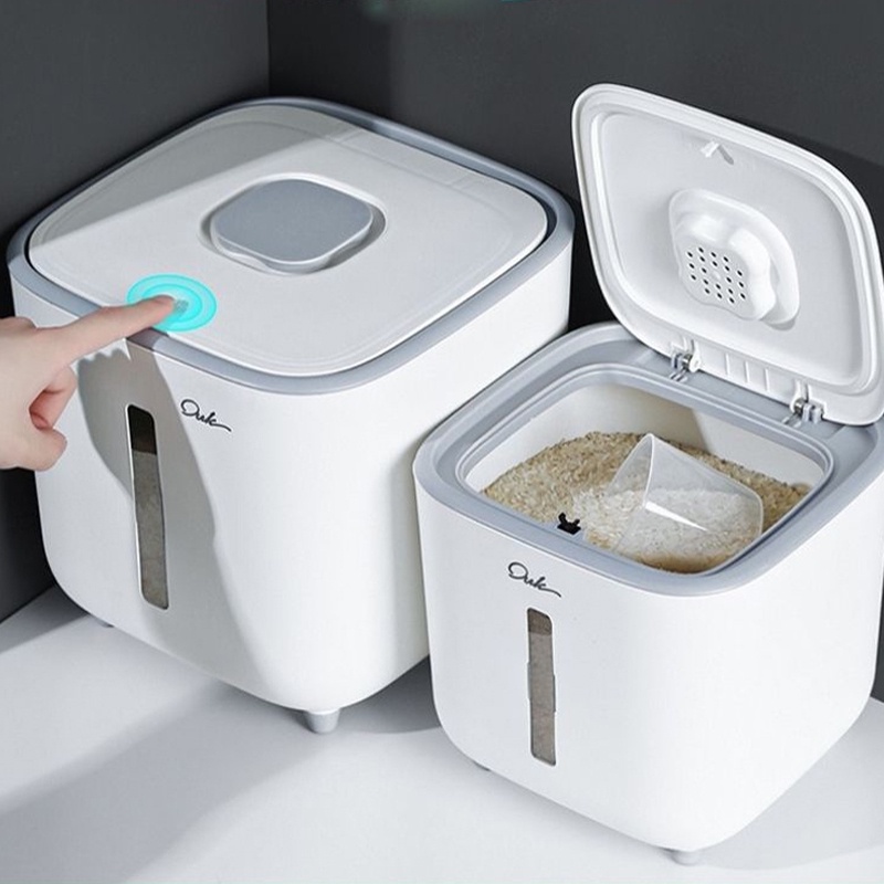 AMJ Rice Storage Box Grain Container Household Cereal Rice Bucket ...