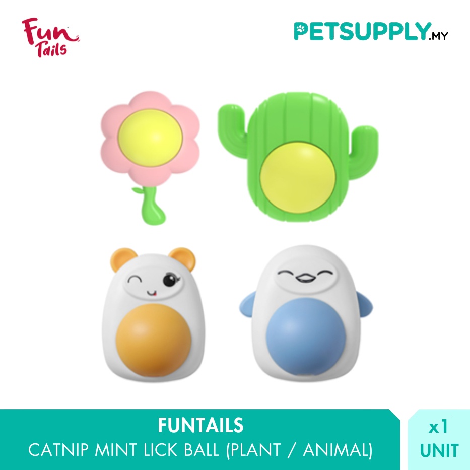 (Selection) Funtails Catnip Mint Lick Ball | Shopee Malaysia