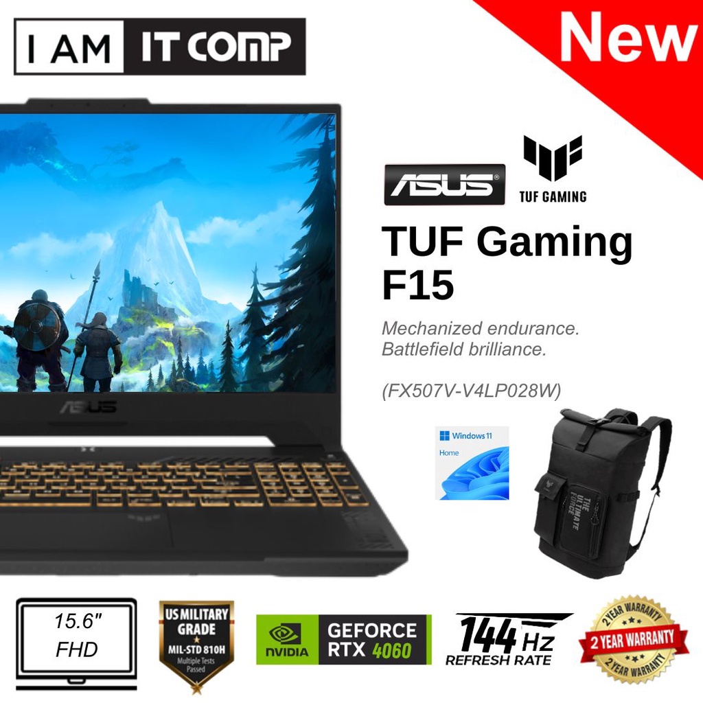 ASUS TUF GAMING F15 - i7-13700H/16GB/512GB SSD/15.6" FHD, 144Hz/RTX4050 ...