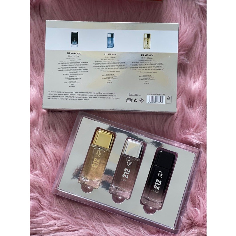 Carolina Herrera 212 Vip Men Miniature Set 3in1 | Shopee Malaysia