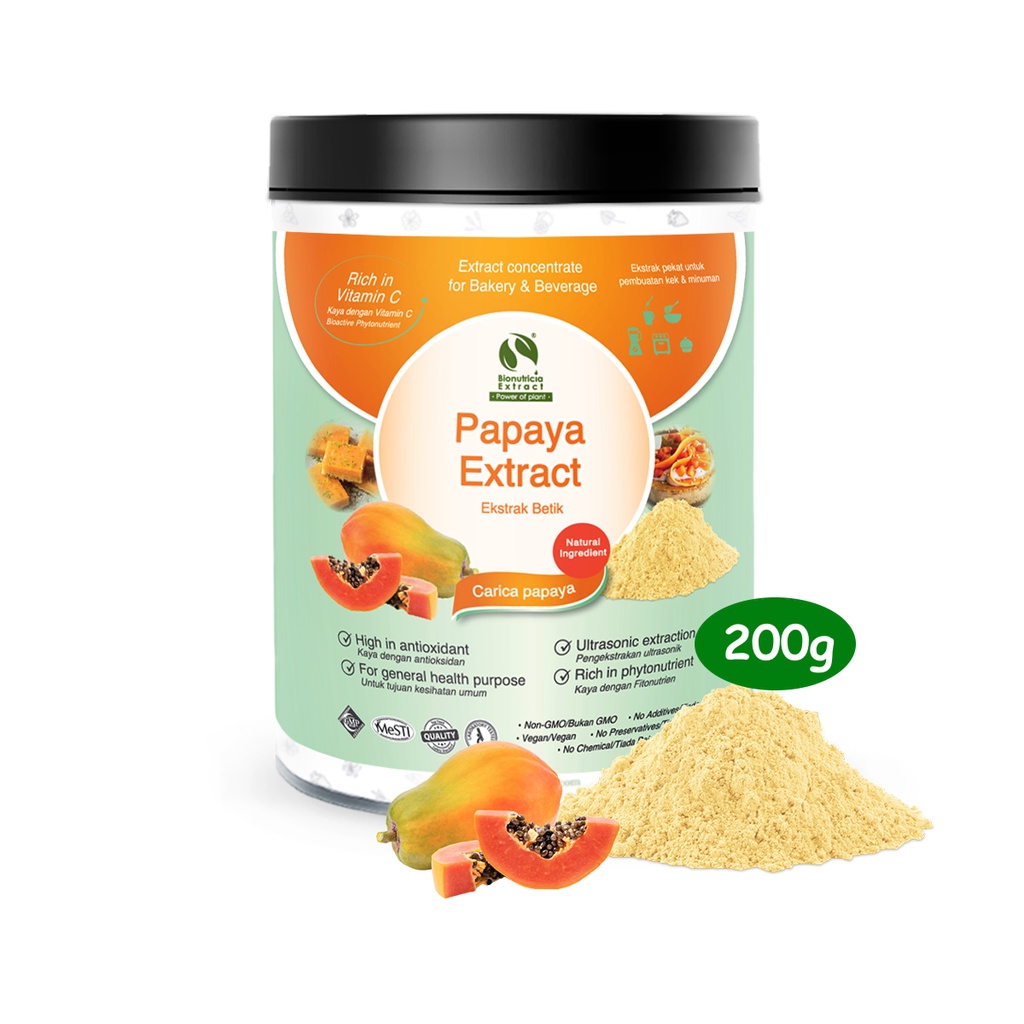 Bionutricia Extract Papaya Fruit Extract Powder 200g/can | HALAL ...