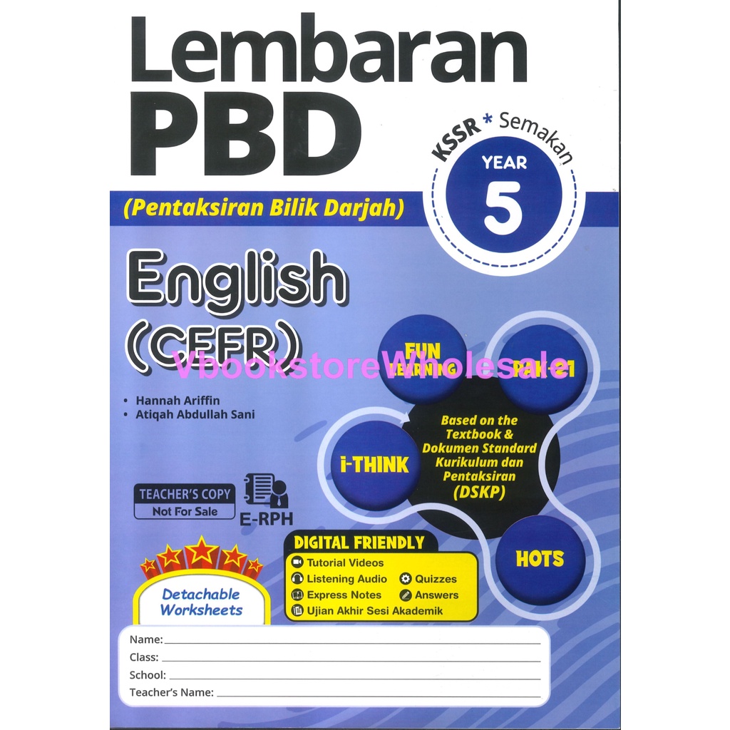 LEMBARAN PBD ENGLISH YEAR 5 CEFR KSSR SEMAKAN | Shopee Malaysia