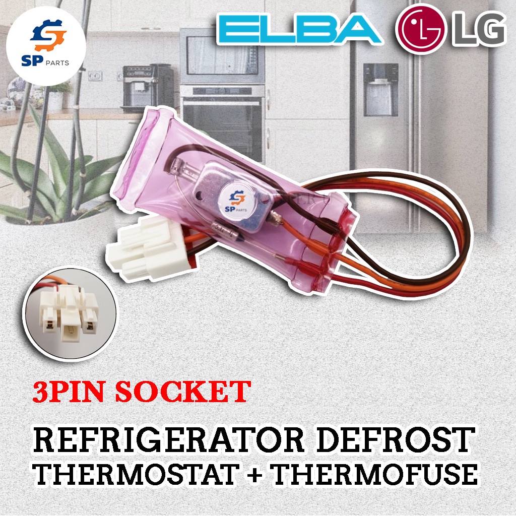 SP_PARTS LG / ELBA REFRIGERATOR DEFROST THERMOSTAT THERMOFUSE FREEZER ...