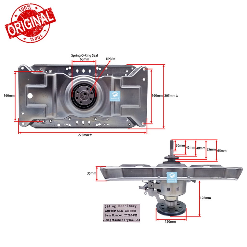 ORIGINAL SHARP WASHING MACHINE CLUTCH MECHANISM ESX115/ESX1278, DAEMA ...