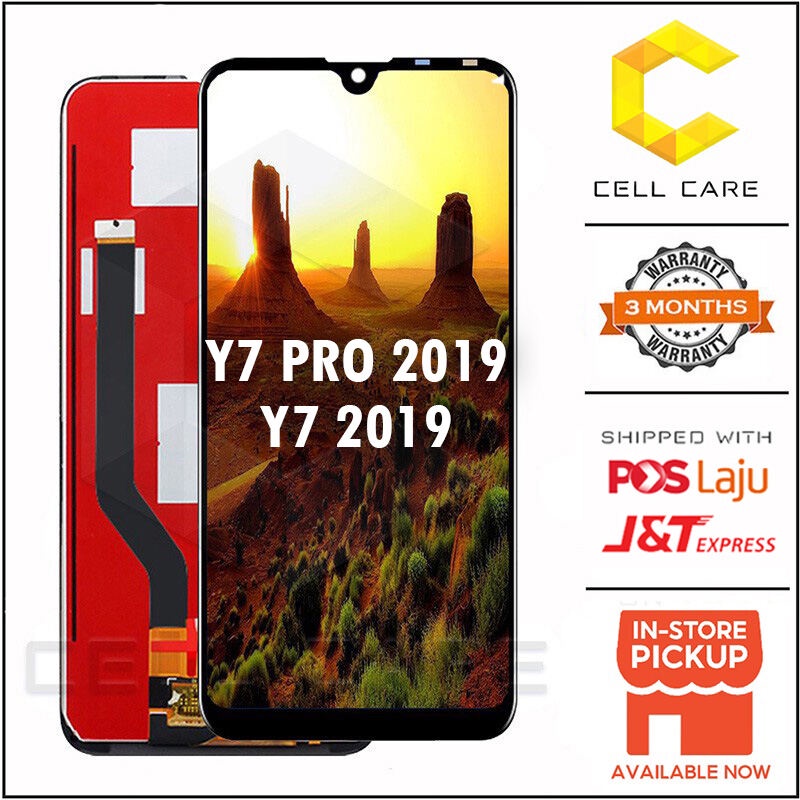 CellCare LCD Display Touch Screen Compatible For Y7 PRO 2019 DUB-LX2 ...