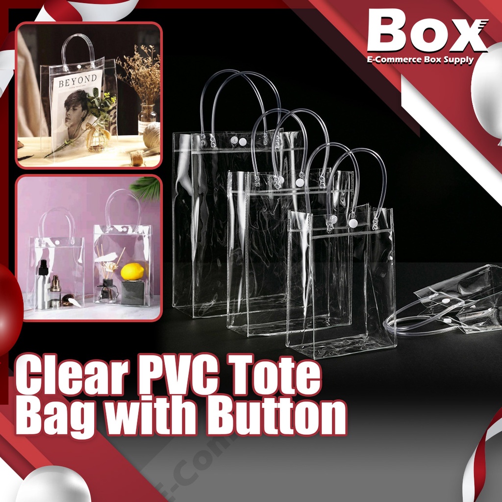 PVC Tote Bag | Soft Transparent Multifunctional Packaging Bags With ...
