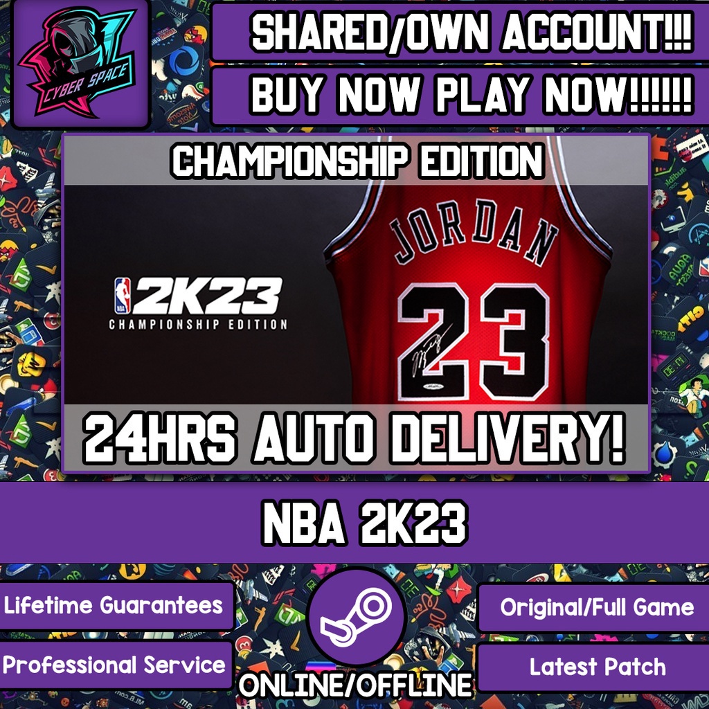 NBA 2K23 [Auto Delivery] [Steam Offline] [Full DLC] Cyber Space PC Game ...