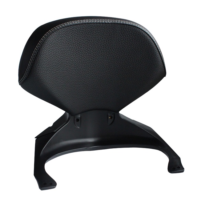 Motorcycle Leather Passenger Backrest Pad Rear Back Rest Cushion With ...