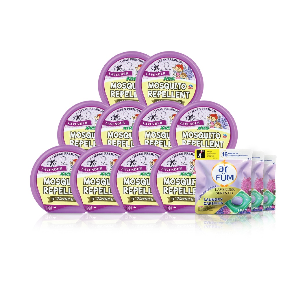 10x ARS Mosquito Repellent Insecticide Free Lavender Natural Essential ...