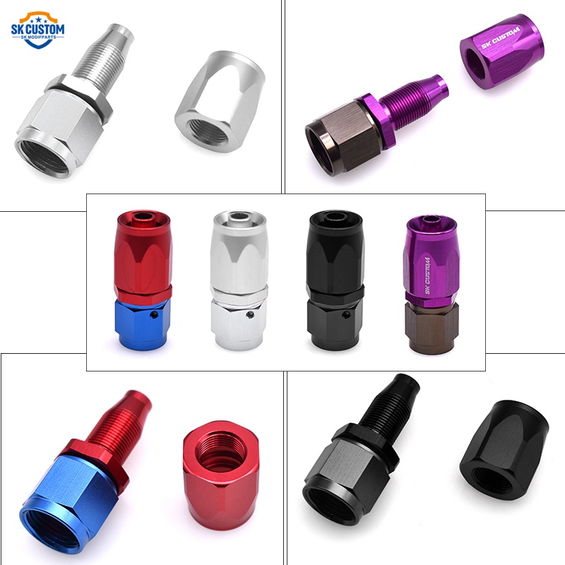 SK CUSTOM CNC Aluminum 8 AN Fitting Straight An Hose Fitting | Shopee ...