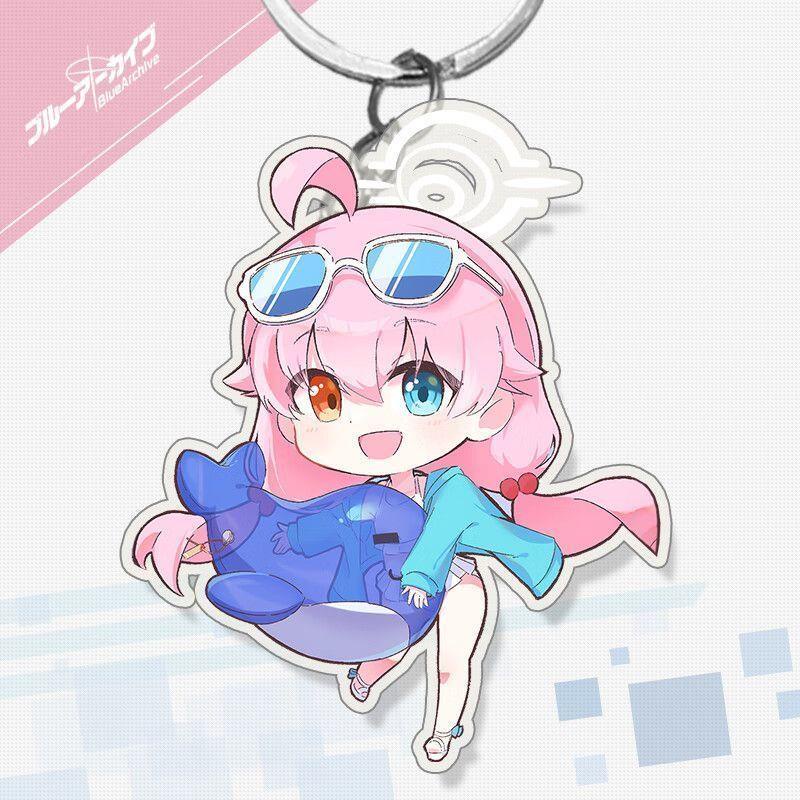 Keychain (24 styles available) Blue Archive Takanashi Hoshino Sunaokami ...