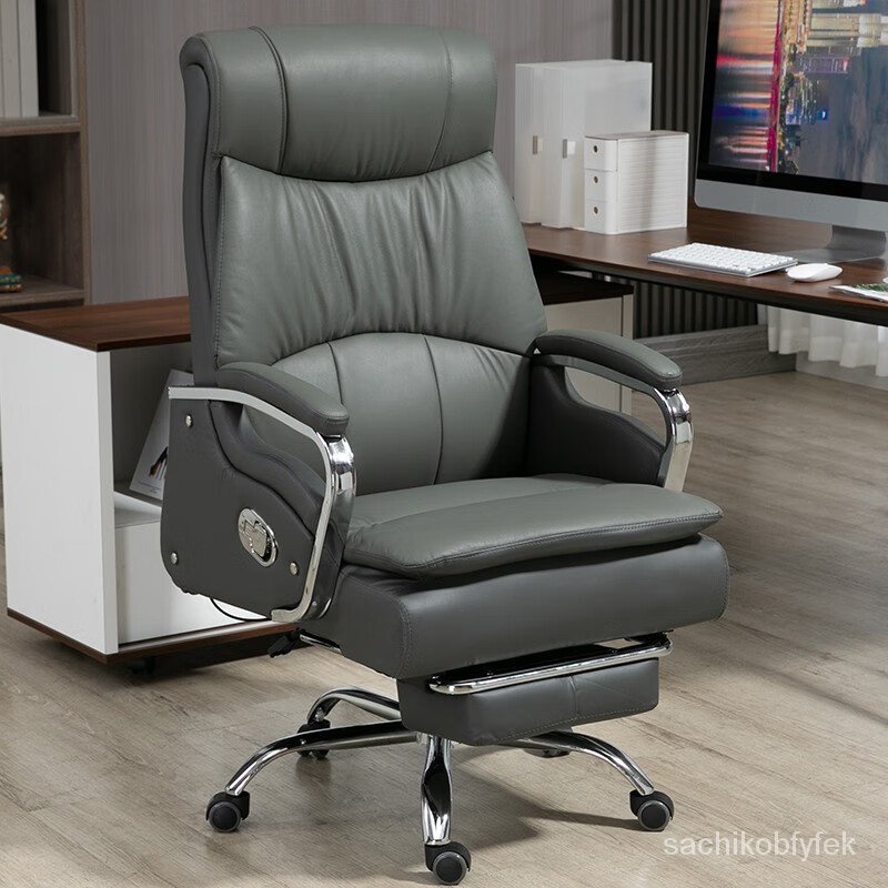 HY/🥭Sujiansen Leather Executive Chair Business President Office Chair ...