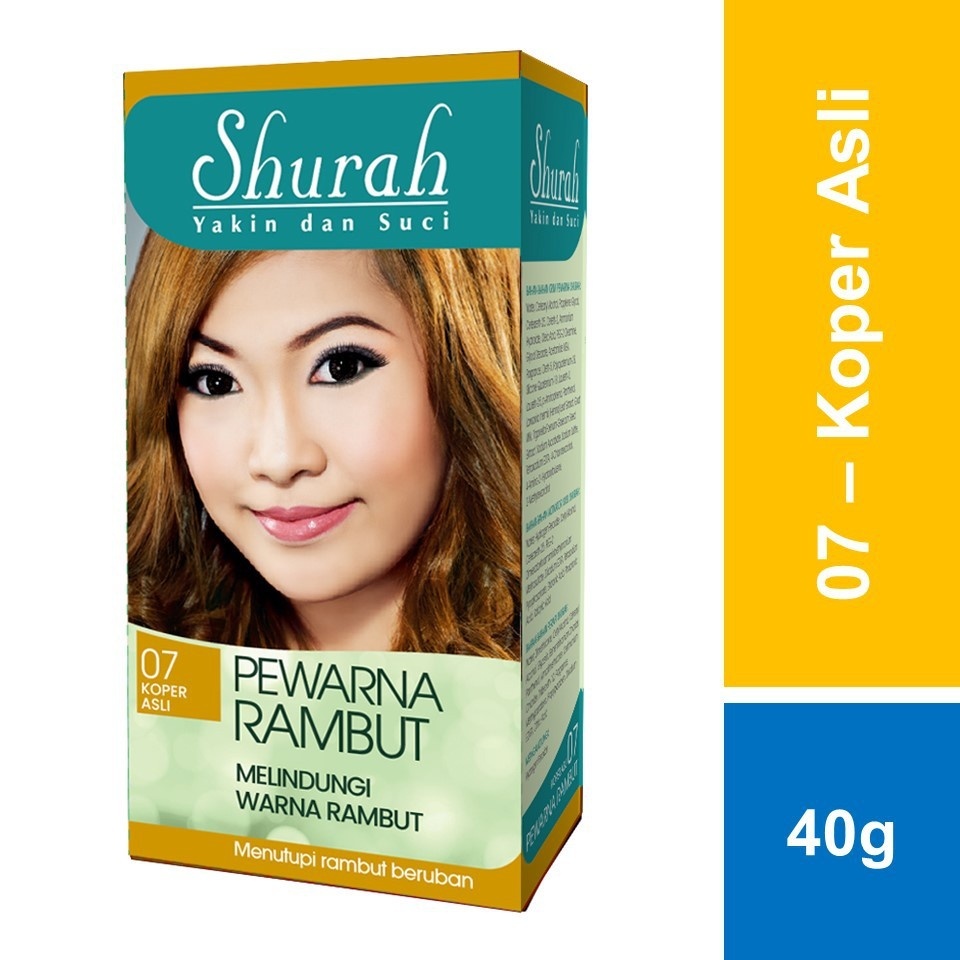 Shurah Pewarna Rambut 07 Koper Asli 40g | Shopee Malaysia