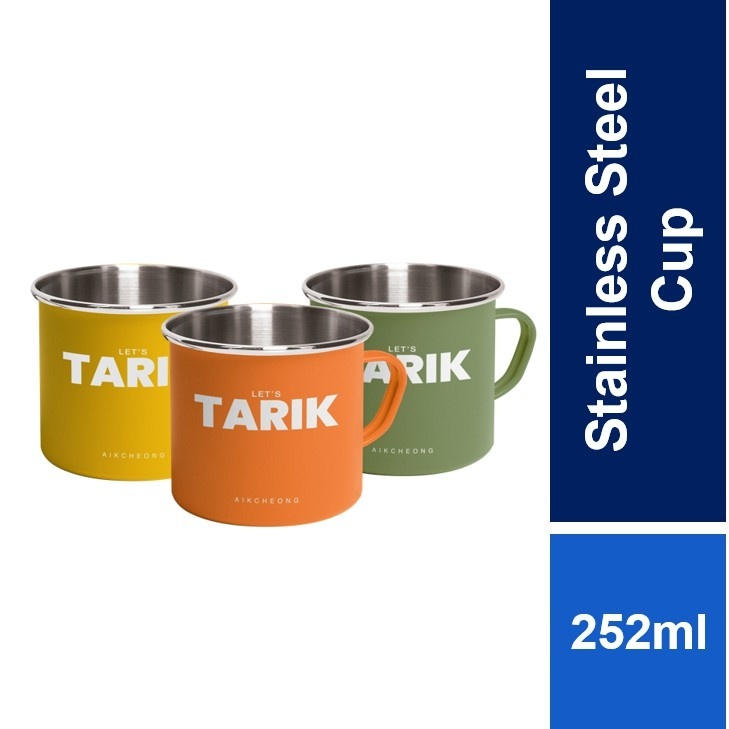 [Gift Redemption] Aik Cheong Stainless Steel Cup - Let's TARIK Cup 252ml (Random Colour ...