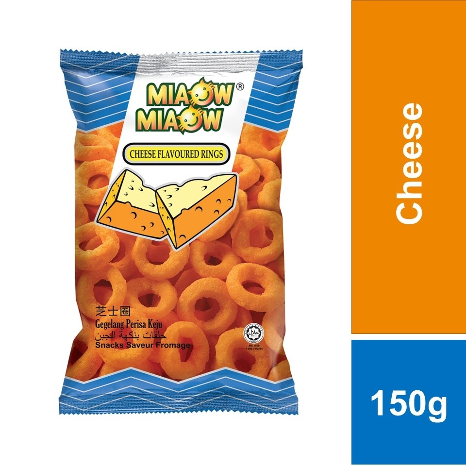 Miaow Miaow Cheese Flavoured Rings 150g | Shopee Malaysia