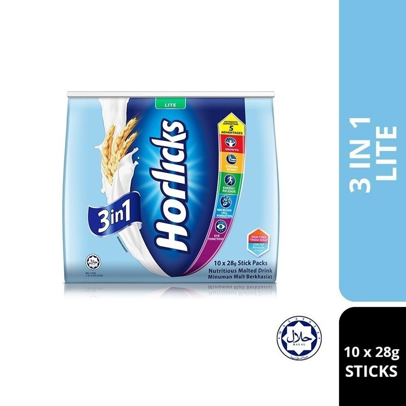 Horlicks 3-in-1 Instant Lite Drink 10 x 28g | Shopee Malaysia