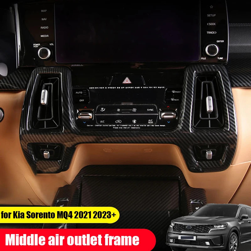 For Kia Sorento MQ4 2020 2022 2023 2024 Interior Air Conditioning Center Air Outlet Decorative ...