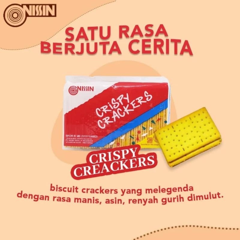 Nissin Crispy Crackers keju | Shopee Malaysia Nissin Crispy Crackers keju | Shopee Malaysia