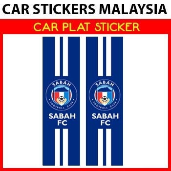 CSM Car Plat Sticker - Sabah FC plat kereta EPM | Shopee Malaysia