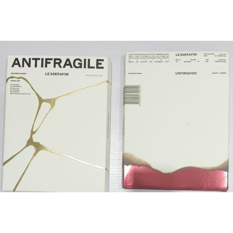 lesserafim unforgiven and antifragile inclusions poster photo book CD ...