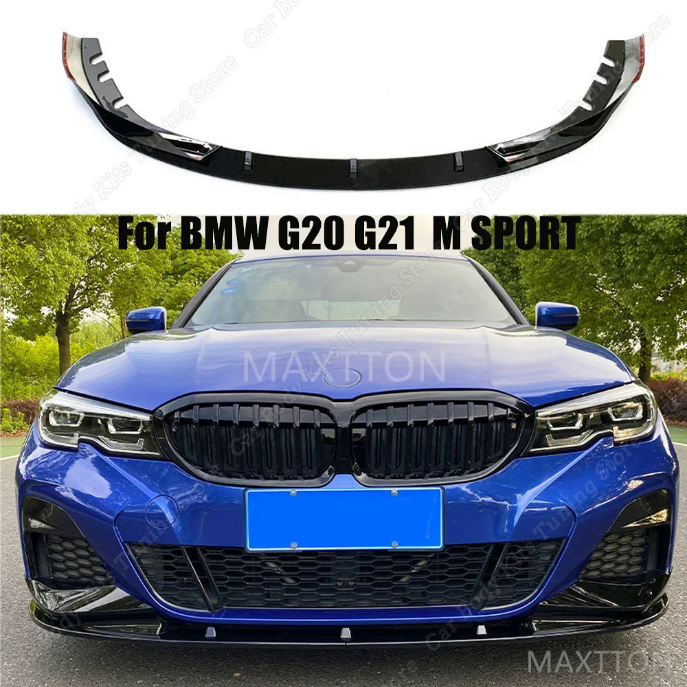 For BMW G20 G21 Front Bumper Splitter Lip Spoiler Diffuser Cover Guard ...