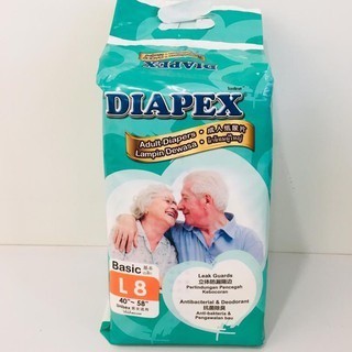 DIAPEX ADULT DIAPER L8'S | Shopee Malaysia