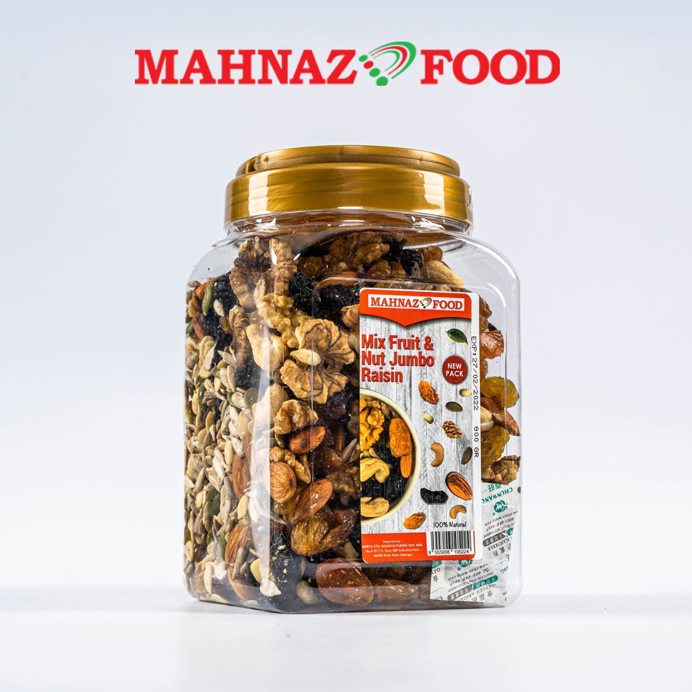 MAHNAZ FOOD - MIX FRUIT & NUTS JUMBO RAISIN (300G / 800G) | Shopee Malaysia