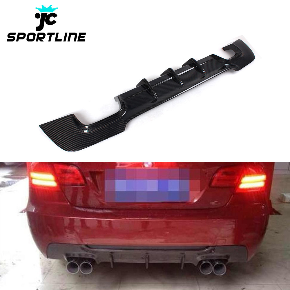 Carbon Fiber Quad Pipes E92 Rear Lip Diffuser for BMW E92 E93 335i M ...