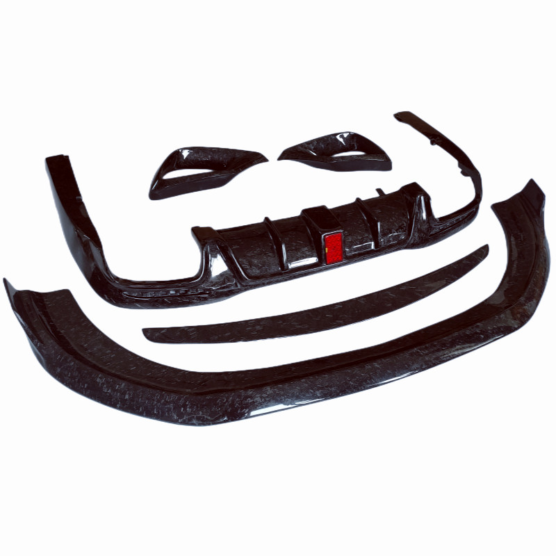 2017- 2020 Satin grain Carbon Fiber Rear diffuser for Mercedes Benz S ...