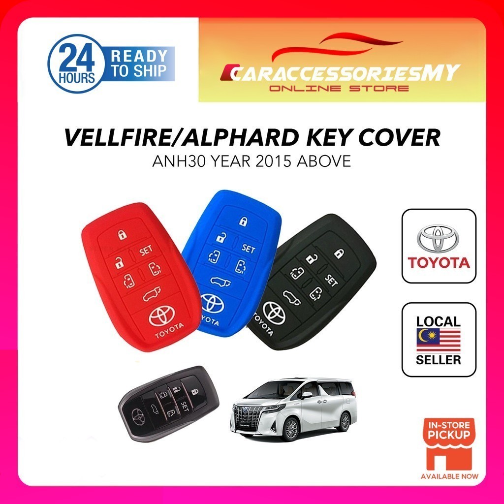 Toyota Alphard Vellfire anh30 2015-2020 Keyless Remote Key Silicone ...