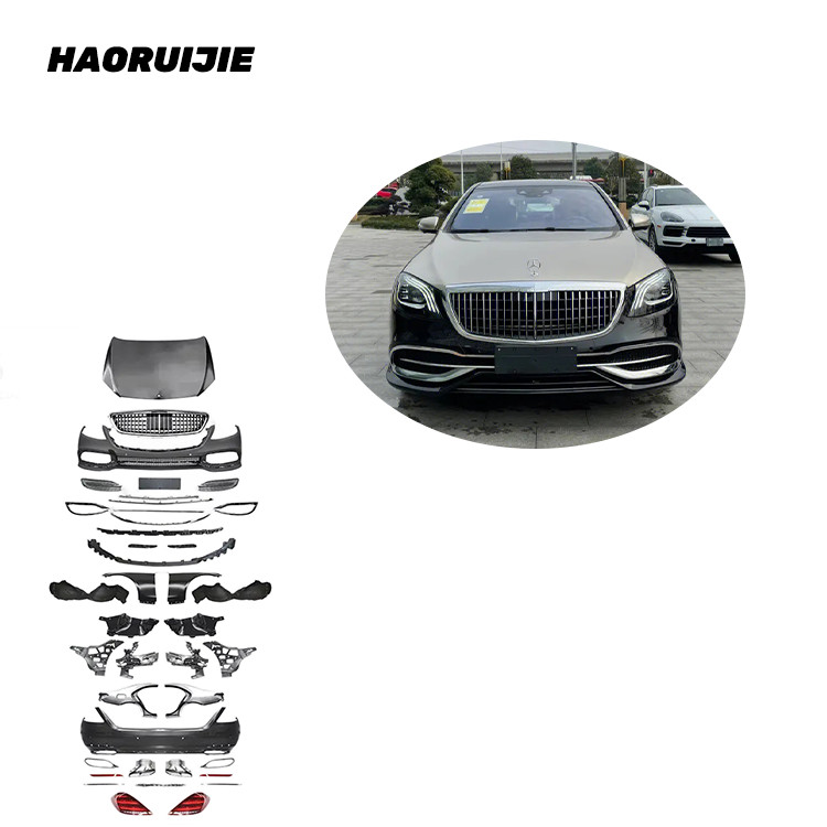 W221 upgrade to W222 body kit For mercedes s class facelift bodykit ...